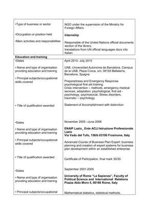 DE BERNARDIS DEBORA_cv | PDF