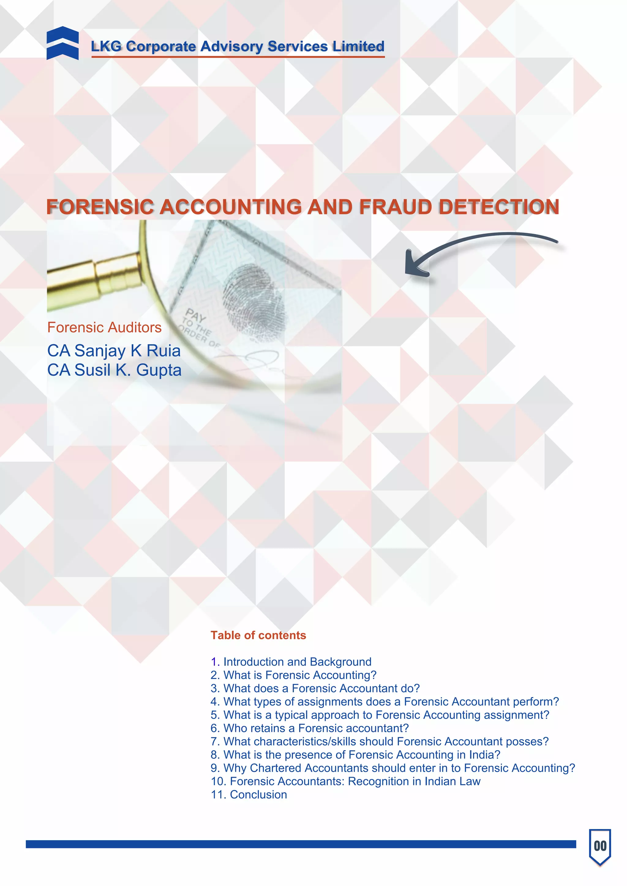 Forensic Accounting: Detecting Fraud | PDF