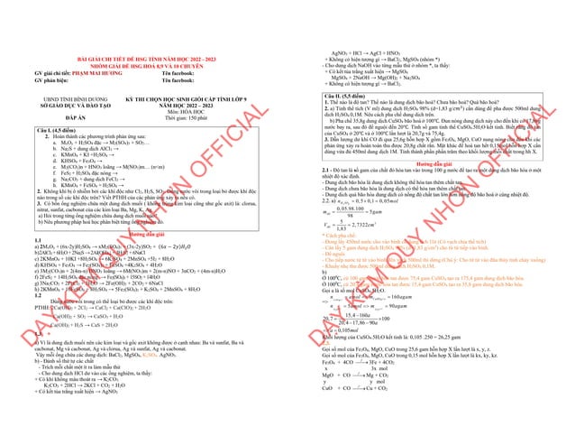 53 ĐỀ CHÍNH THỨC CHỌN HỌC SINH GIỎI CẤP TỈNH LỚP 9 MÔN HÓA HỌC - 2022-2023 - GIẢI CHI TIẾT.pdf