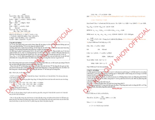 53 ĐỀ CHÍNH THỨC CHỌN HỌC SINH GIỎI CẤP TỈNH LỚP 9 MÔN HÓA HỌC - 2022-2023 - GIẢI CHI TIẾT.pdf