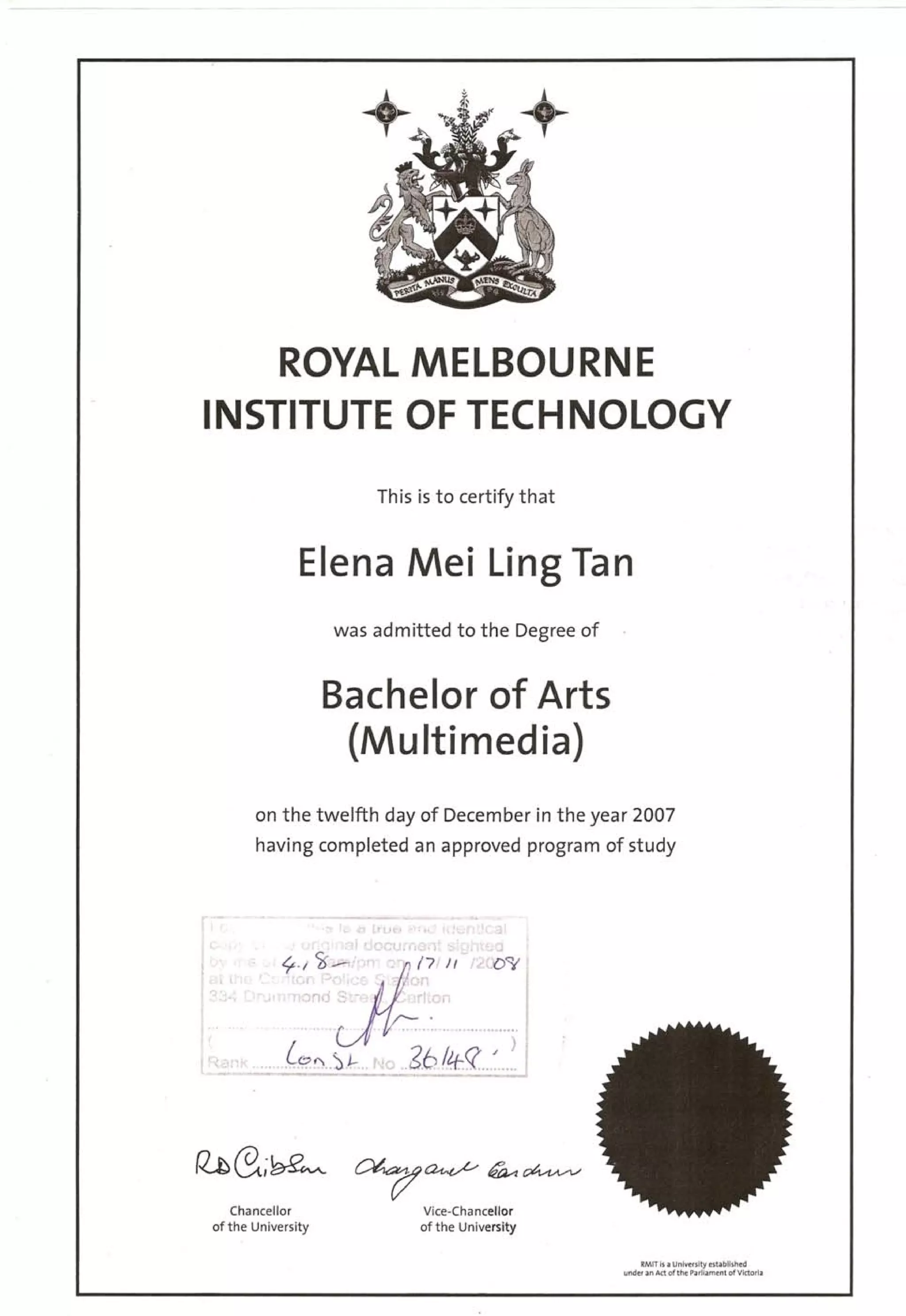 RMIT qualification | PDF