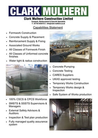 Clark Mulhern Construction - Sep 2016 | PDF