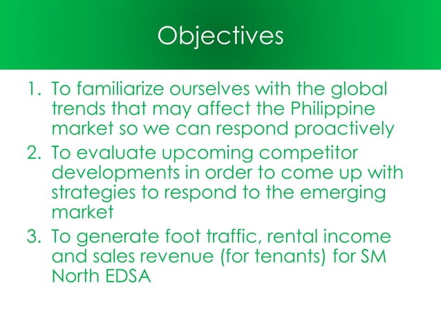 Ricafort, Nicole_Vertis North and SM North Edsa Competitive Study | PDF | Malls & Shopping ...