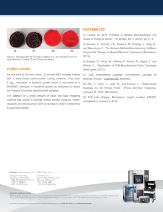 Stratasys White Paper - Antimicrobial Coating | PDF