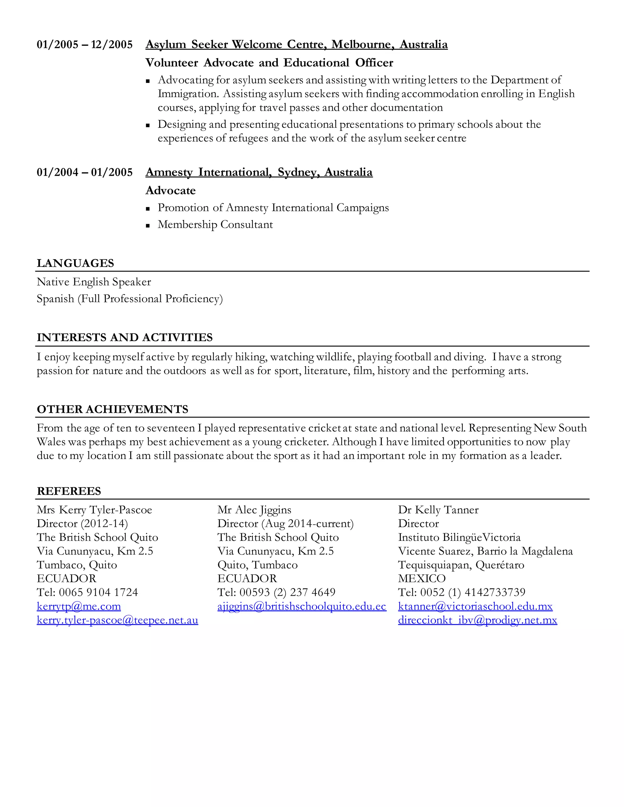 Marcus Felsman CV | DOCX