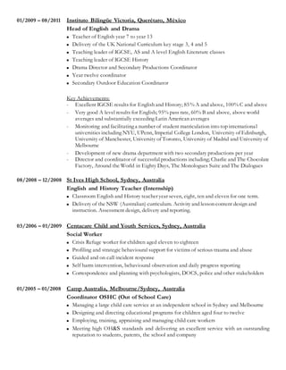Marcus Felsman CV | PDF