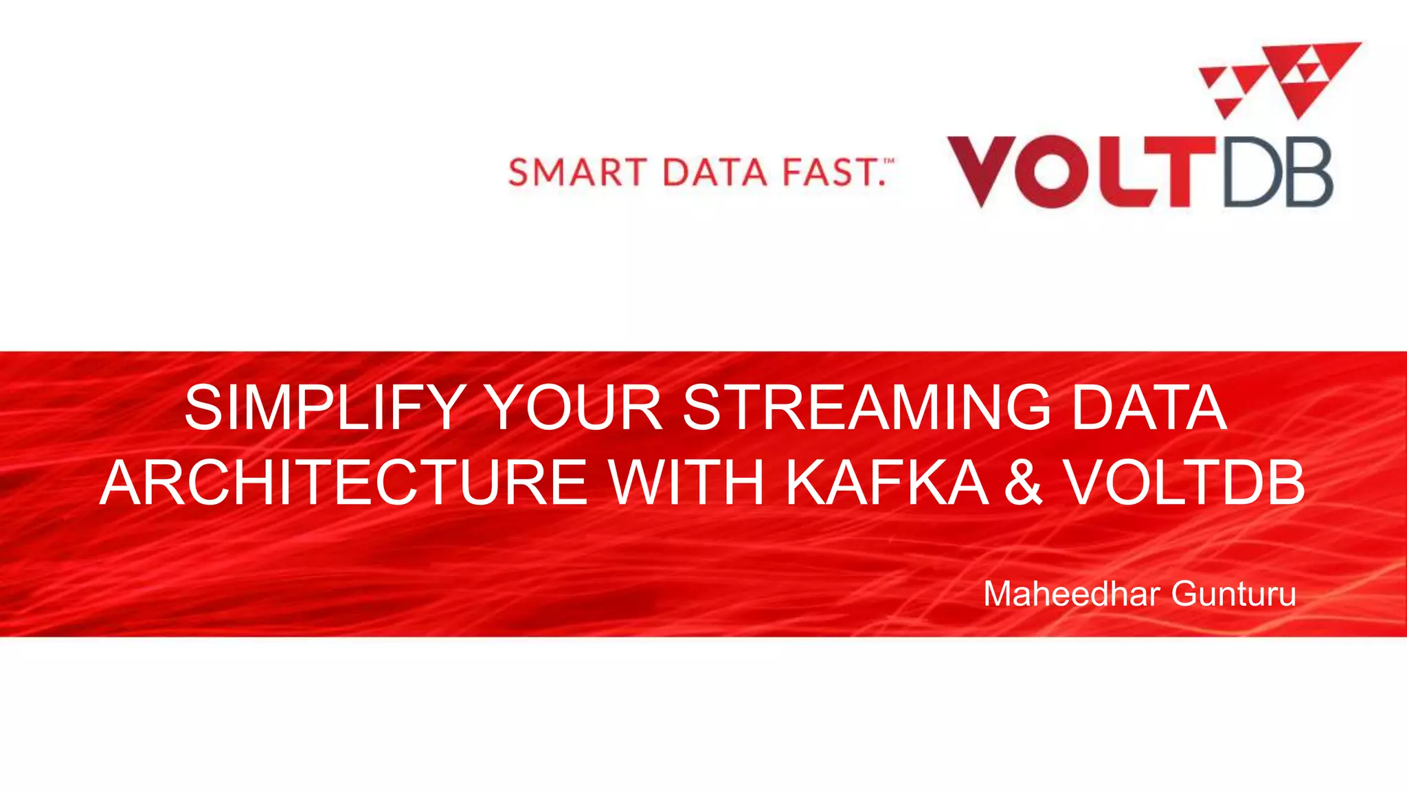 SimplifyStreamingArchitecture | PPT