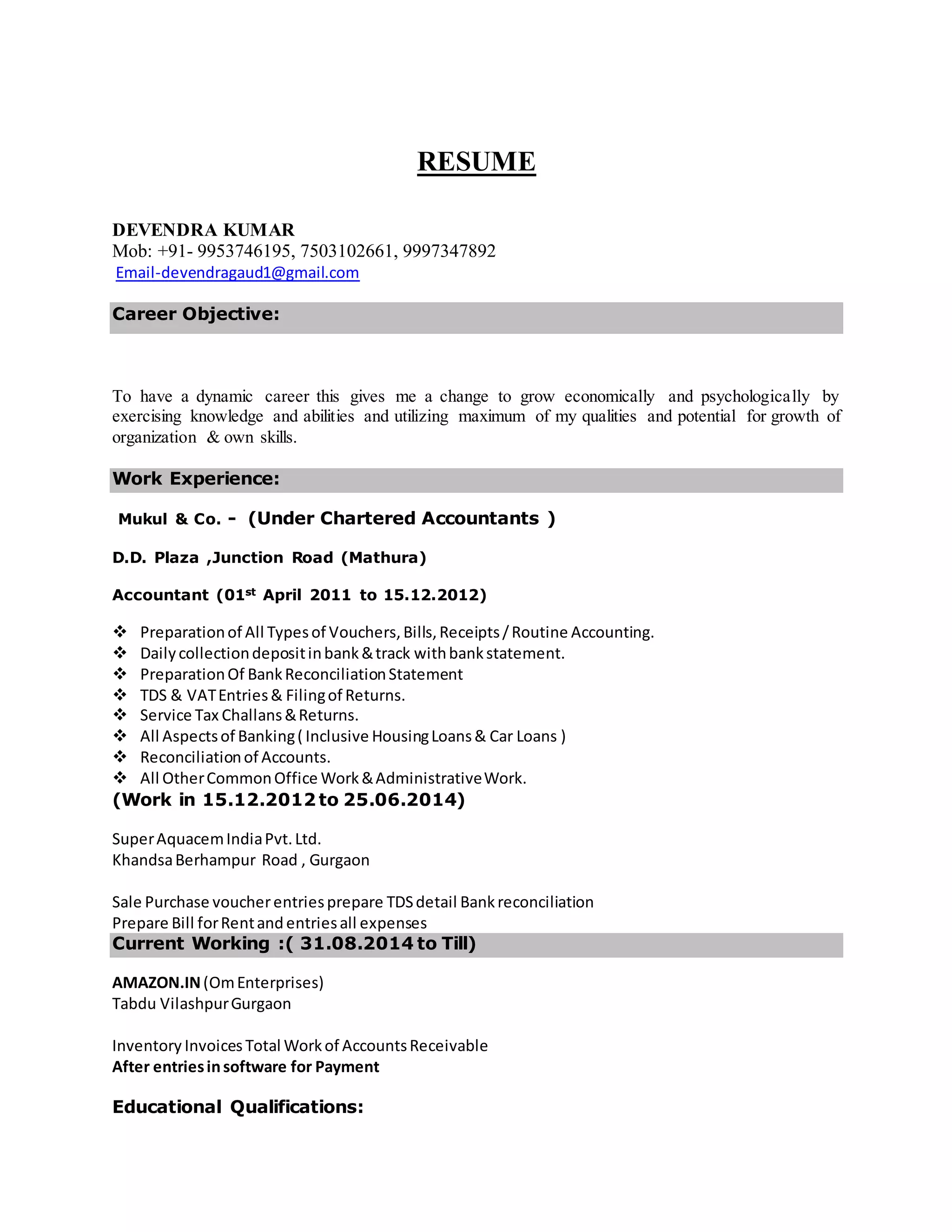 Resume1 | DOCX