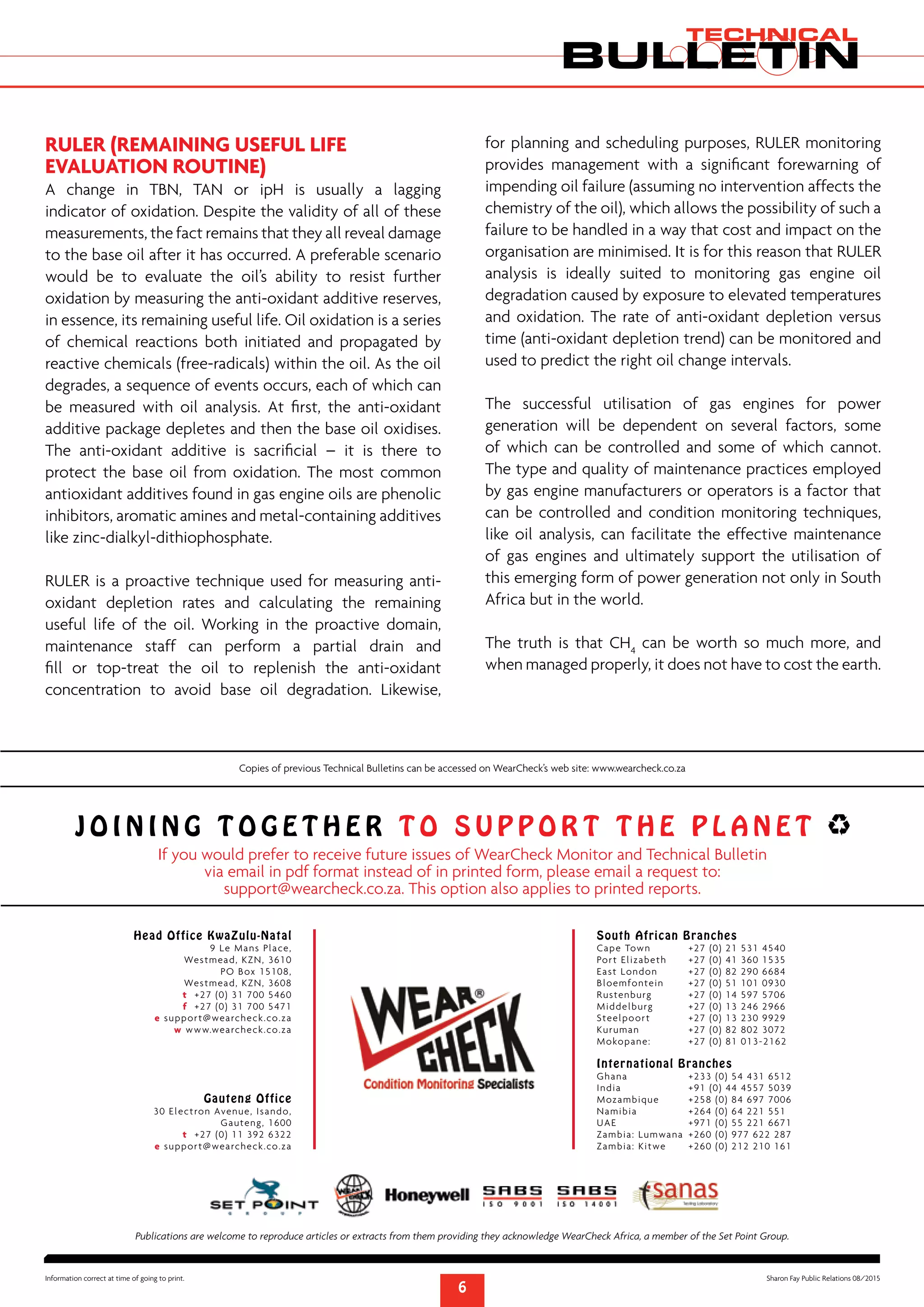 CH4 can be worth so much more P2 WearCheck TB61 | PDF