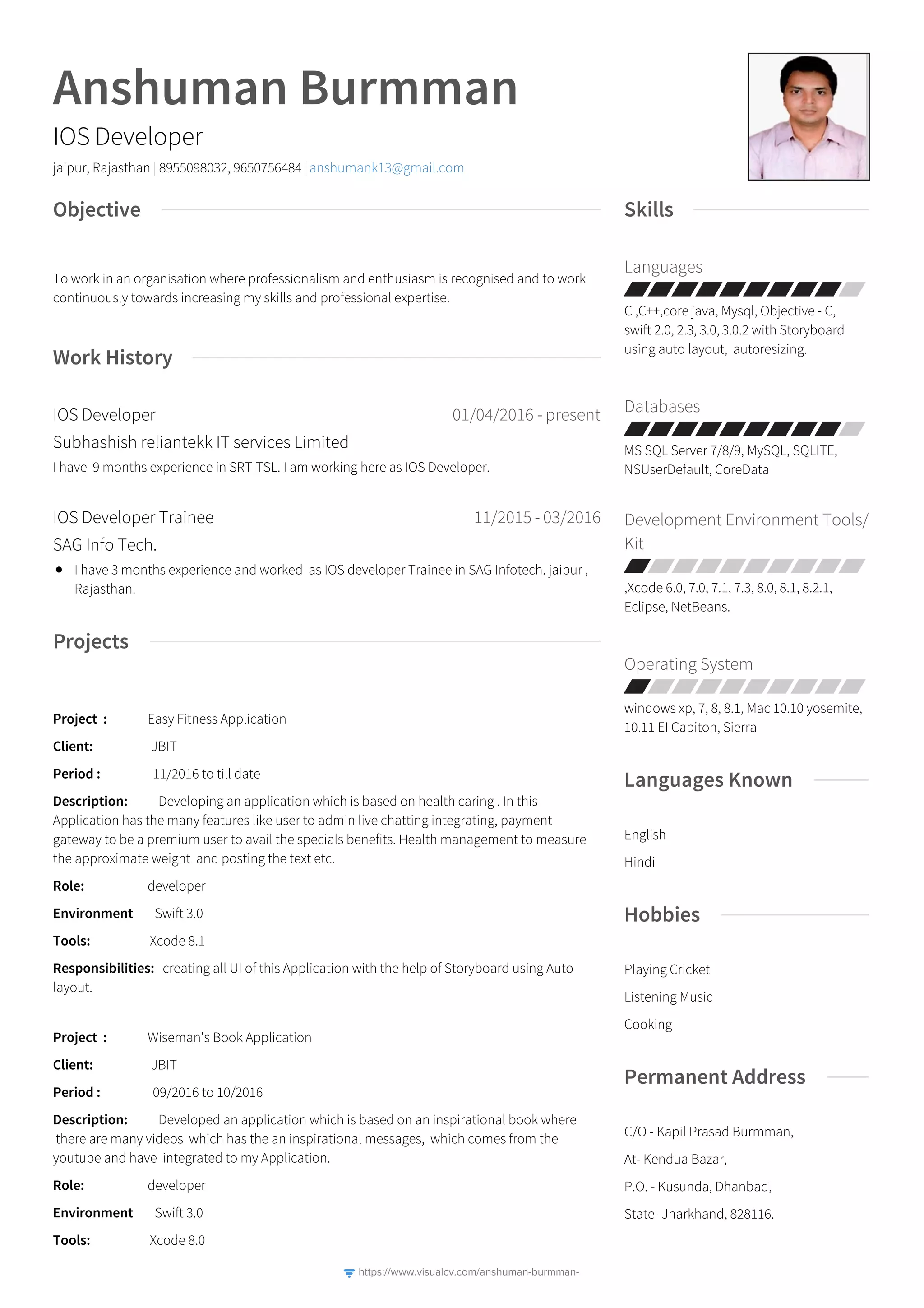 Anshuman_Burmman _visualcv_resume | PDF