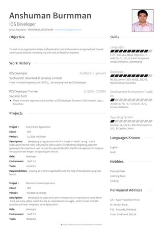 Anshuman_Burmman _visualcv_resume | PDF