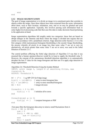 Technical Documentation_Embedded_Image_DSP_Projects | PDF