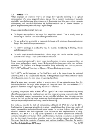 Technical Documentation_Embedded_Image_DSP_Projects | PDF