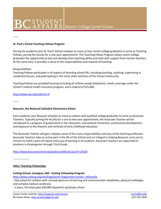 Careers in Education - Independent Schools | PDF