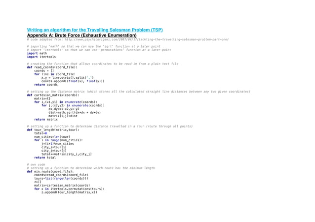TSP algorithm (Computational Thinking) Dropbox | PDF | Physics | Science