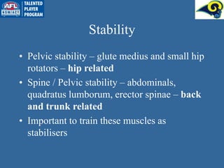 Core and Stability for Injury Prevention | PPT