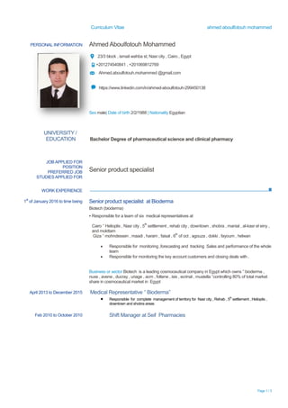 ahmed cv v | PDF