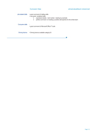 ahmed cv v | PDF