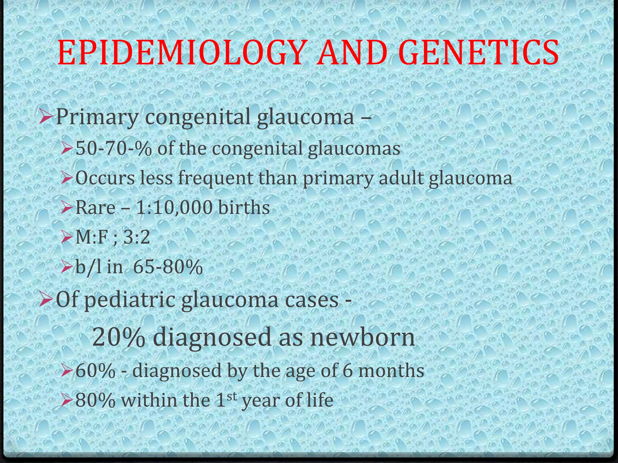 congenital glaucoma part 1 | PPTX