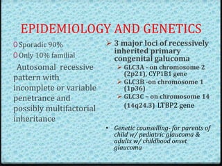 congenital glaucoma part 1 | PPTX