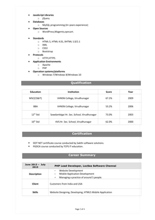 Johnson | DOC | Web Development | Internet