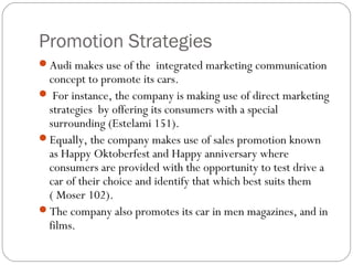 Audi Company Marketing Strategy | PPT