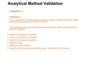 Assay-Method validation-PPT _slide | PPT