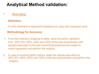 Assay-Method validation-PPT _slide | PPT