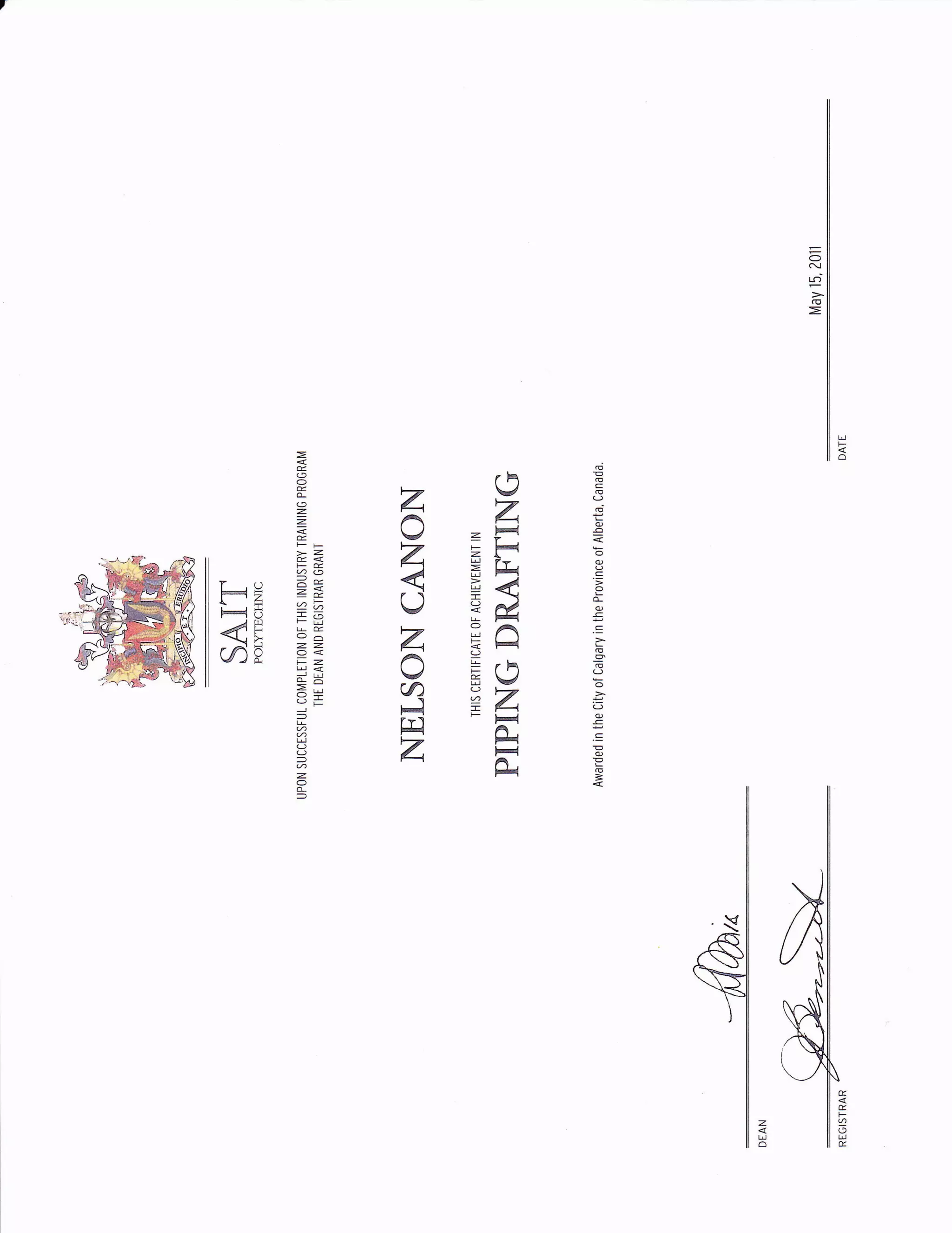 DRAFTING CERTIFICATE | PDF