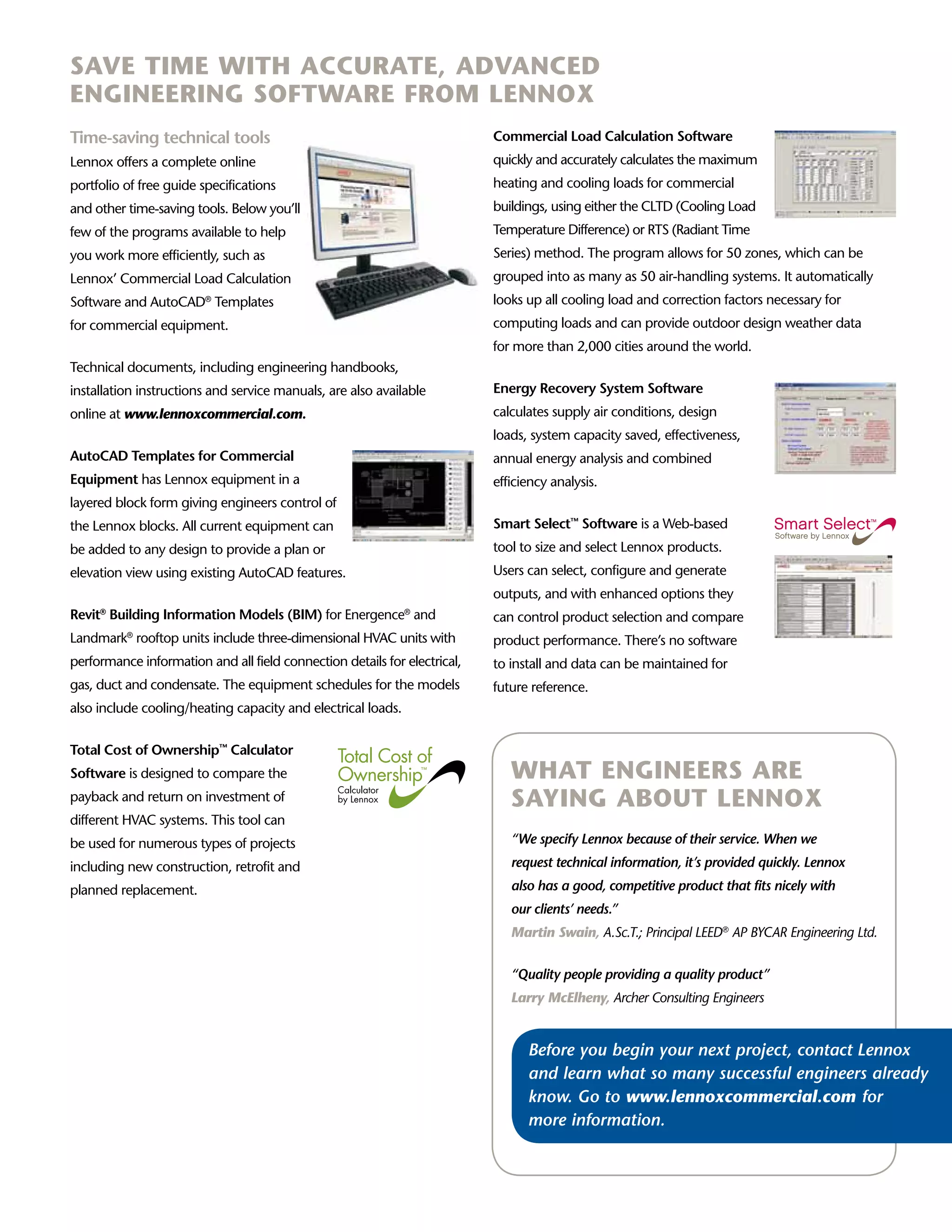 Why do Engineers Choose Lennox? | PDF