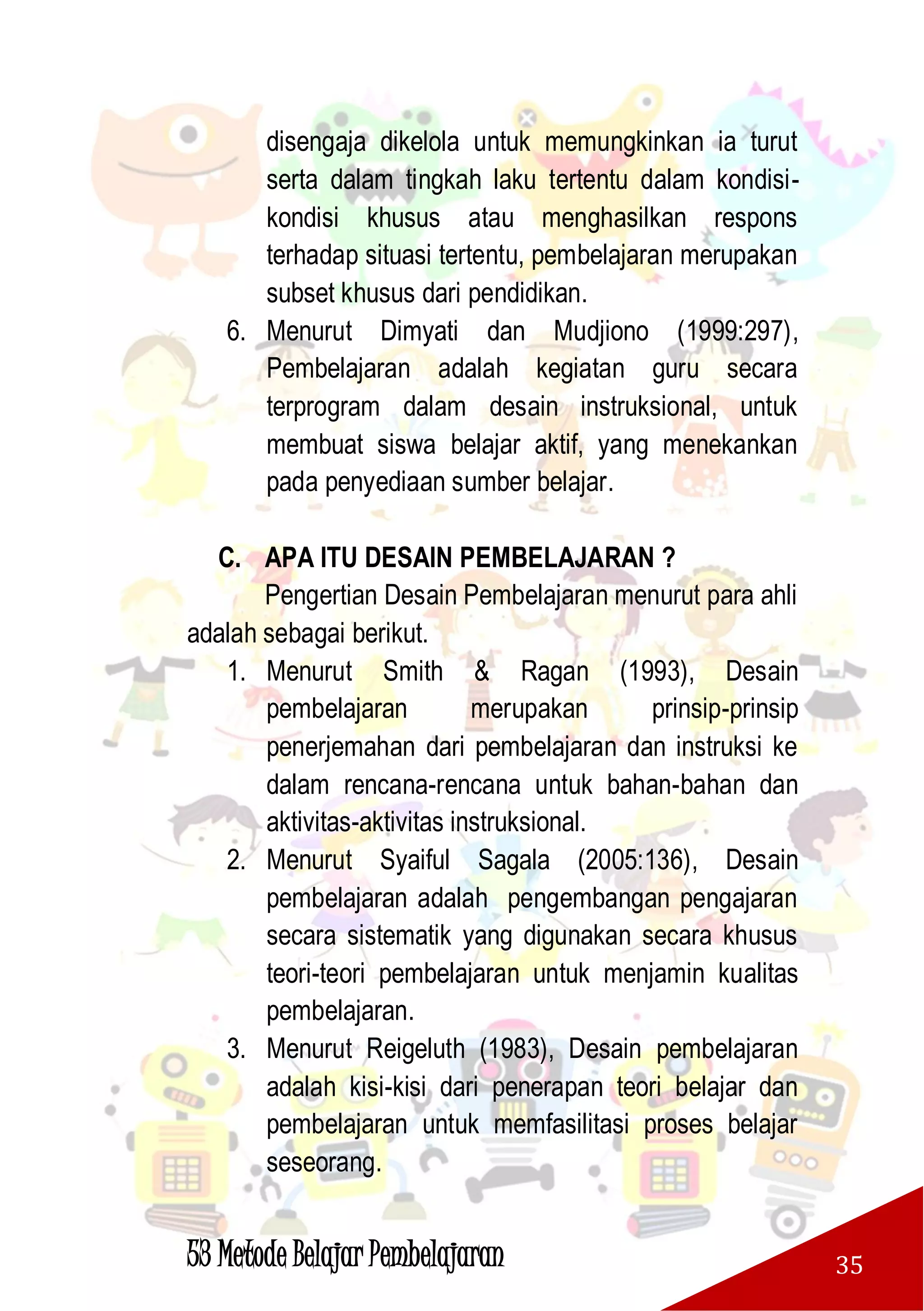 53 metode belajar dan pembelajaran beserta aplikasinya | PDF 53 metode belajar dan pembelajaran beserta aplikasinya | PDF