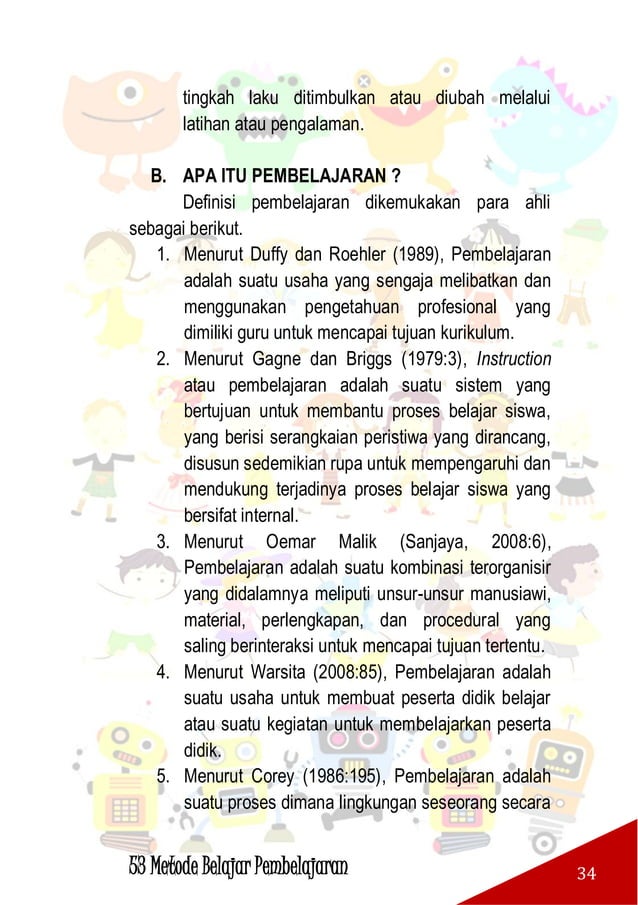 53 metode belajar dan pembelajaran beserta aplikasinya | PDF 53 metode belajar dan pembelajaran beserta aplikasinya | PDF