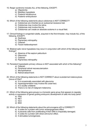 53 Multiple Choice Questions (MCQS) - Fundamentals of OphthalmologyII.docx