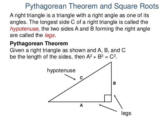 53 pythagorean theorem and square roots