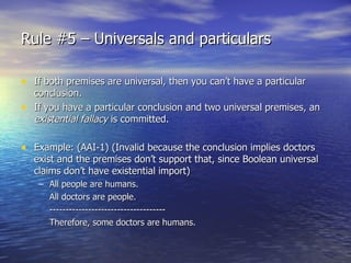 5.3 Rules And Fallacies | PPT