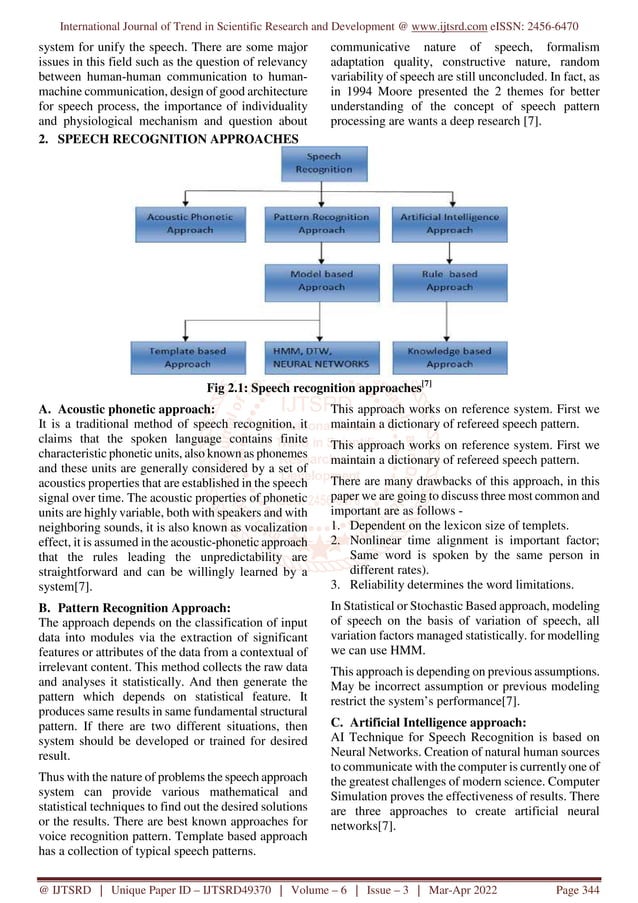 A Survey on Speech Recognition with Language Specification | PDF