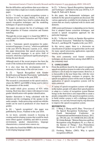 A Survey on Speech Recognition with Language Specification | PDF