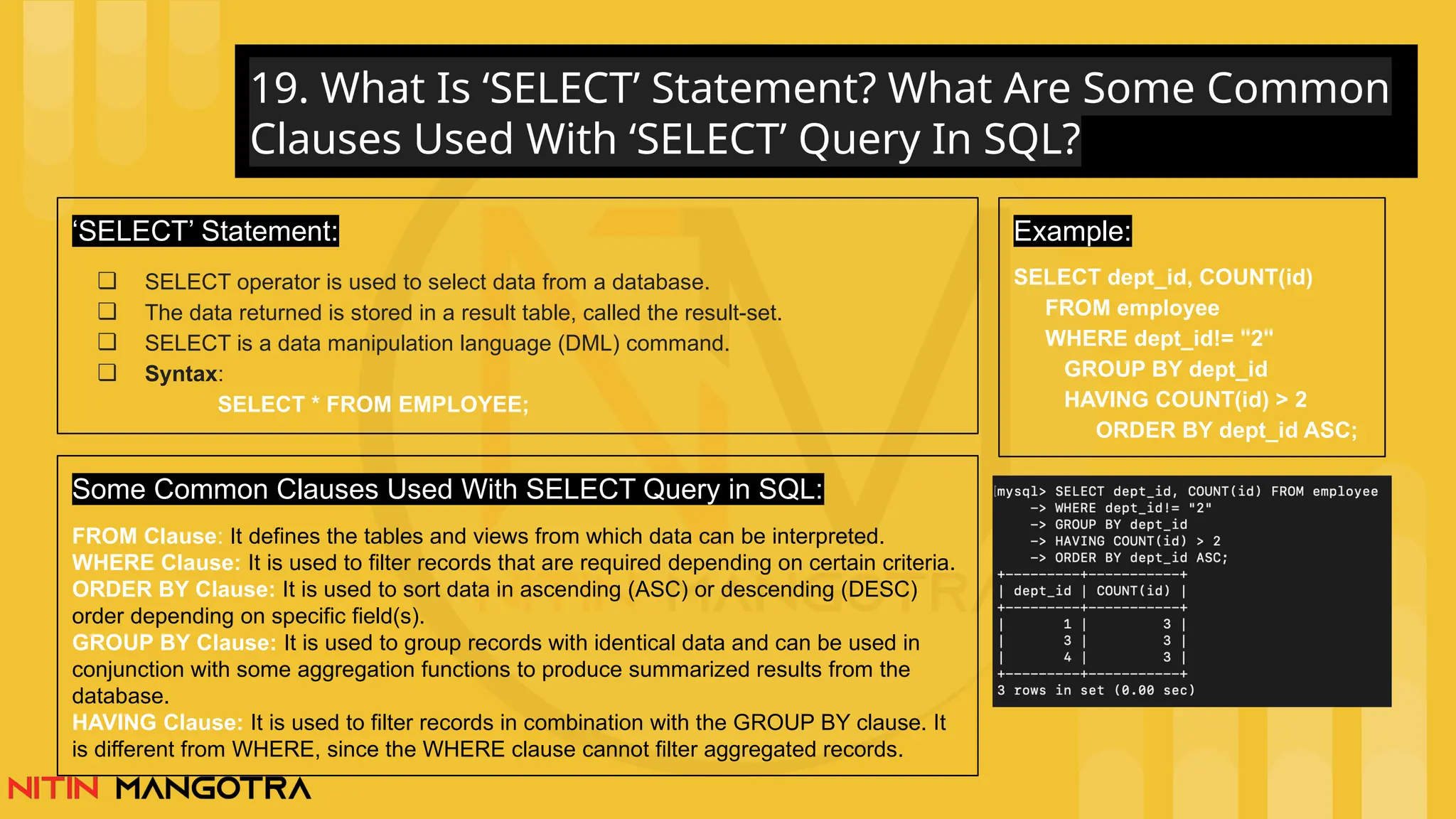 53 Sql Questions Answers53 Sql Questions Answers Ppt