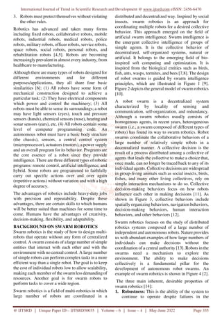 Swarm Robotics An Overview | PDF