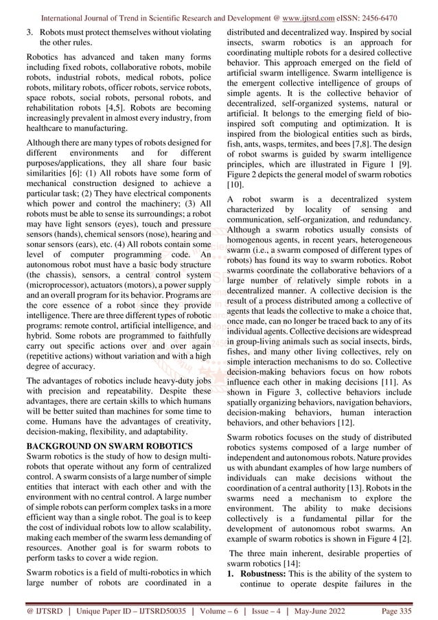 Swarm Robotics An Overview | PDF