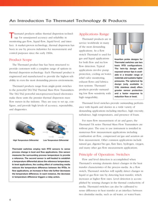 Thermal Dispersion Technology - Magnetrol | PDF