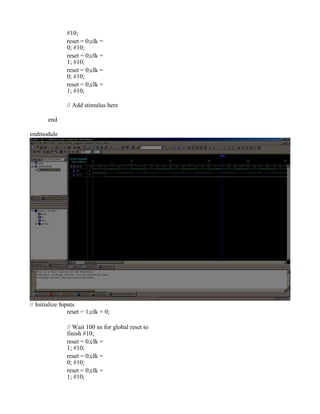 To designing counters using verilog code | PDF