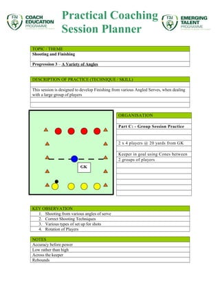 54. shooting and finishing progression 3 – a variety of an | DOC | Sports