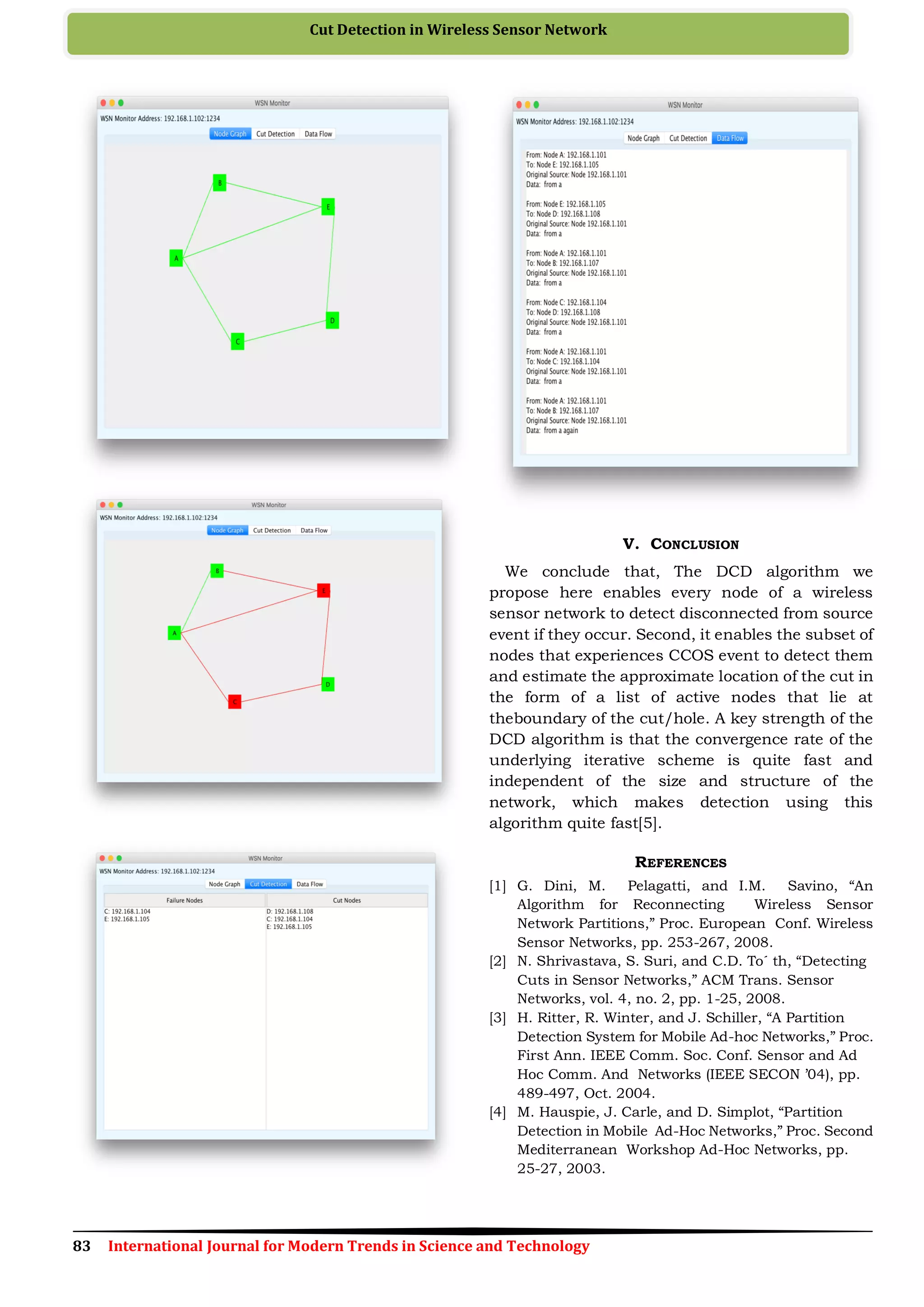 Cut Detection in Wireless Sensor Network | PDF