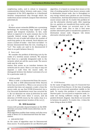 Cut Detection in Wireless Sensor Network | PDF