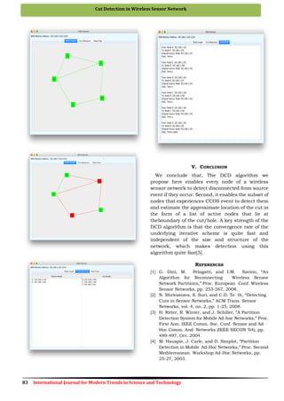 Cut Detection in Wireless Sensor Network | PDF