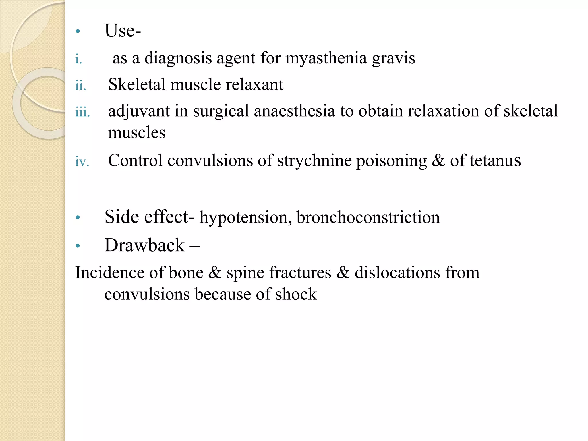 NEUROMUSCULAR BLOCKING DRUGS [CURARE ALKALOIDS] | PPTX
