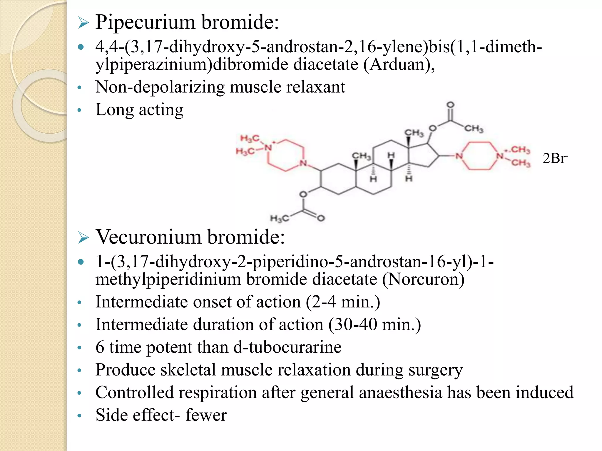 NEUROMUSCULAR BLOCKING DRUGS [CURARE ALKALOIDS] | PPTX