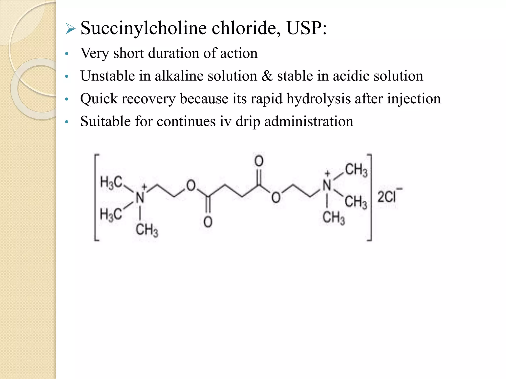 NEUROMUSCULAR BLOCKING DRUGS [CURARE ALKALOIDS] | PPTX