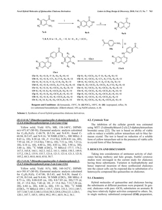 Novel Hybrid Molecules of Quinazoline Chalcone Derivatives: Synthesis ...